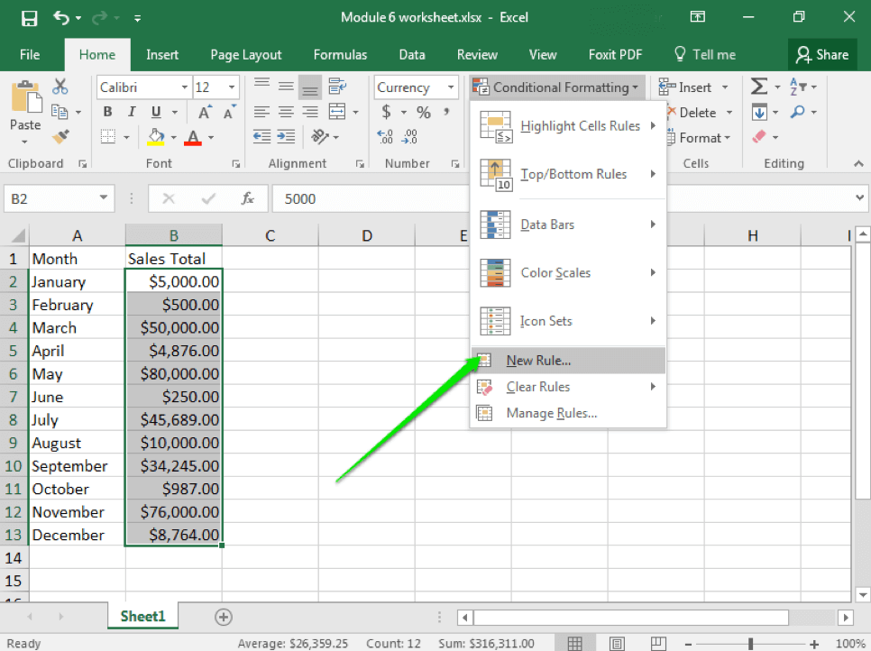 Conditional Formatting In Microsoft Excel To Highlight The Information